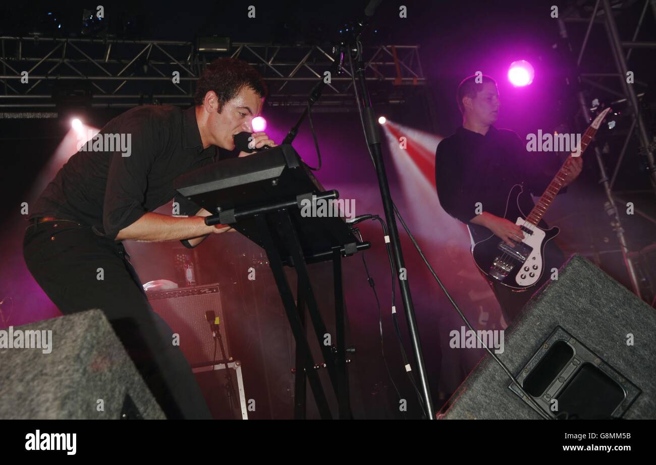 Reading Festival 2005. The Editors perform on the NME Radio 1 Stage ...