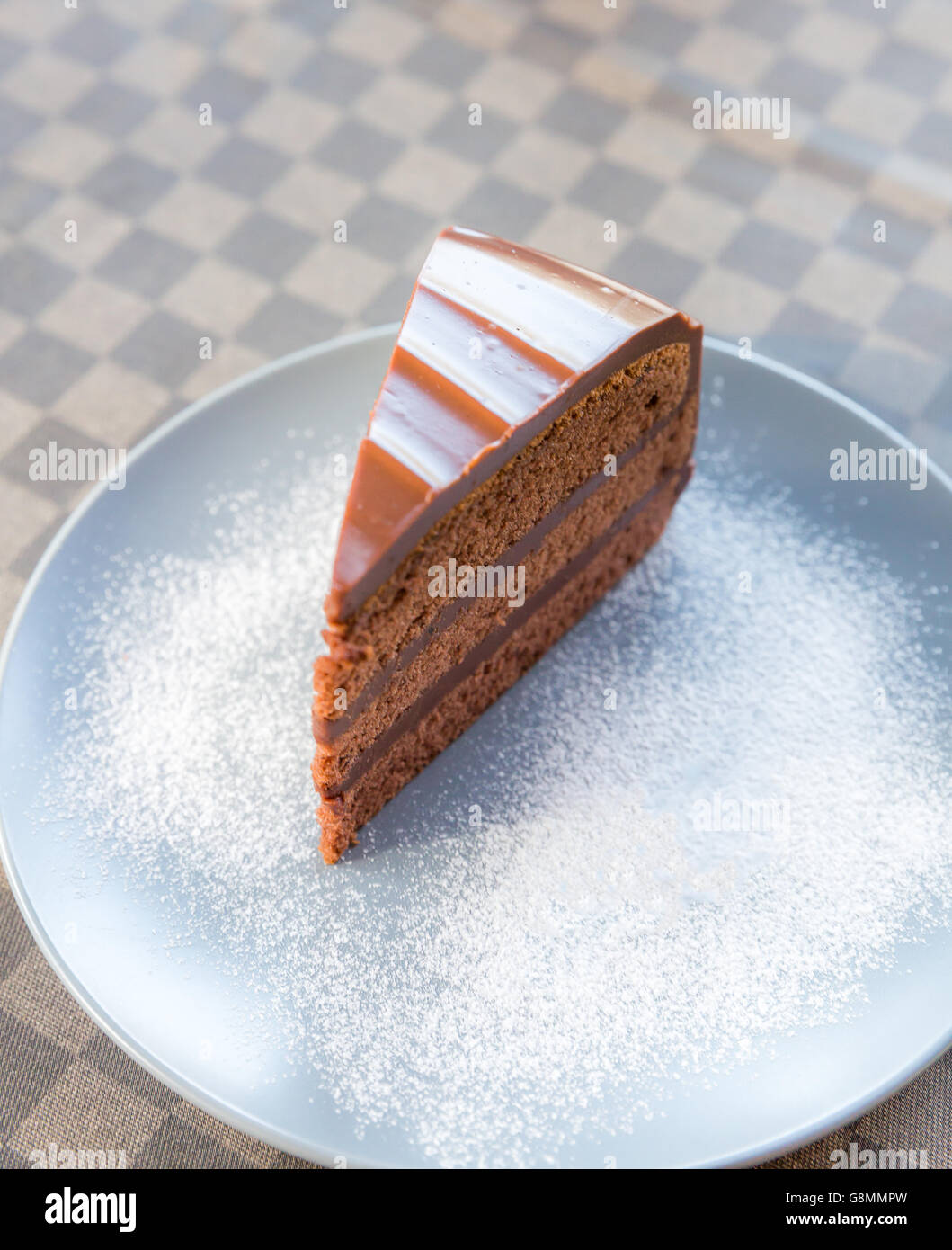 chocolate cake with sweet icing Stock Photo - Alamy