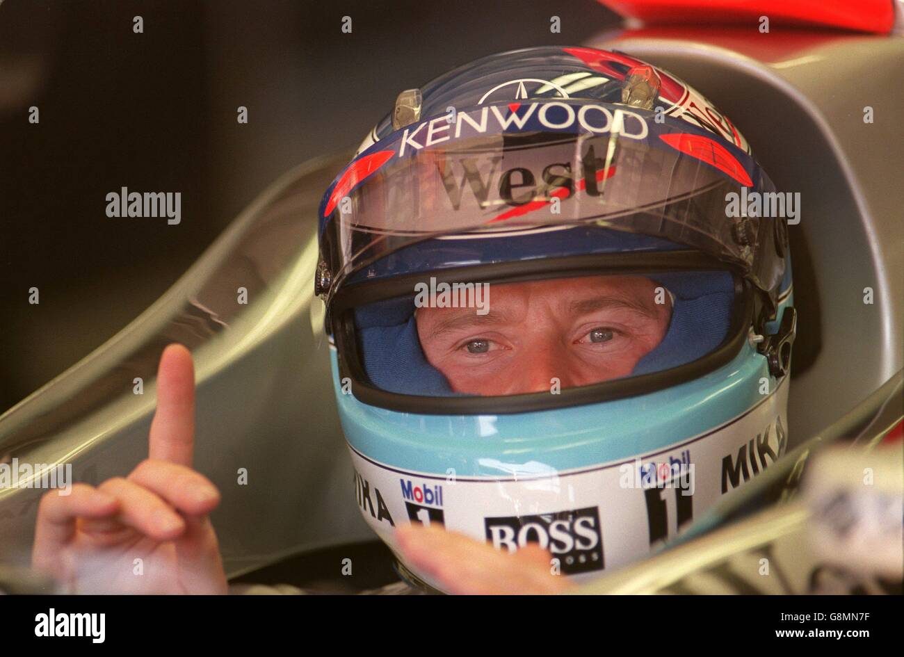 Headshot one front helmet f1 hi-res stock photography and images - Alamy