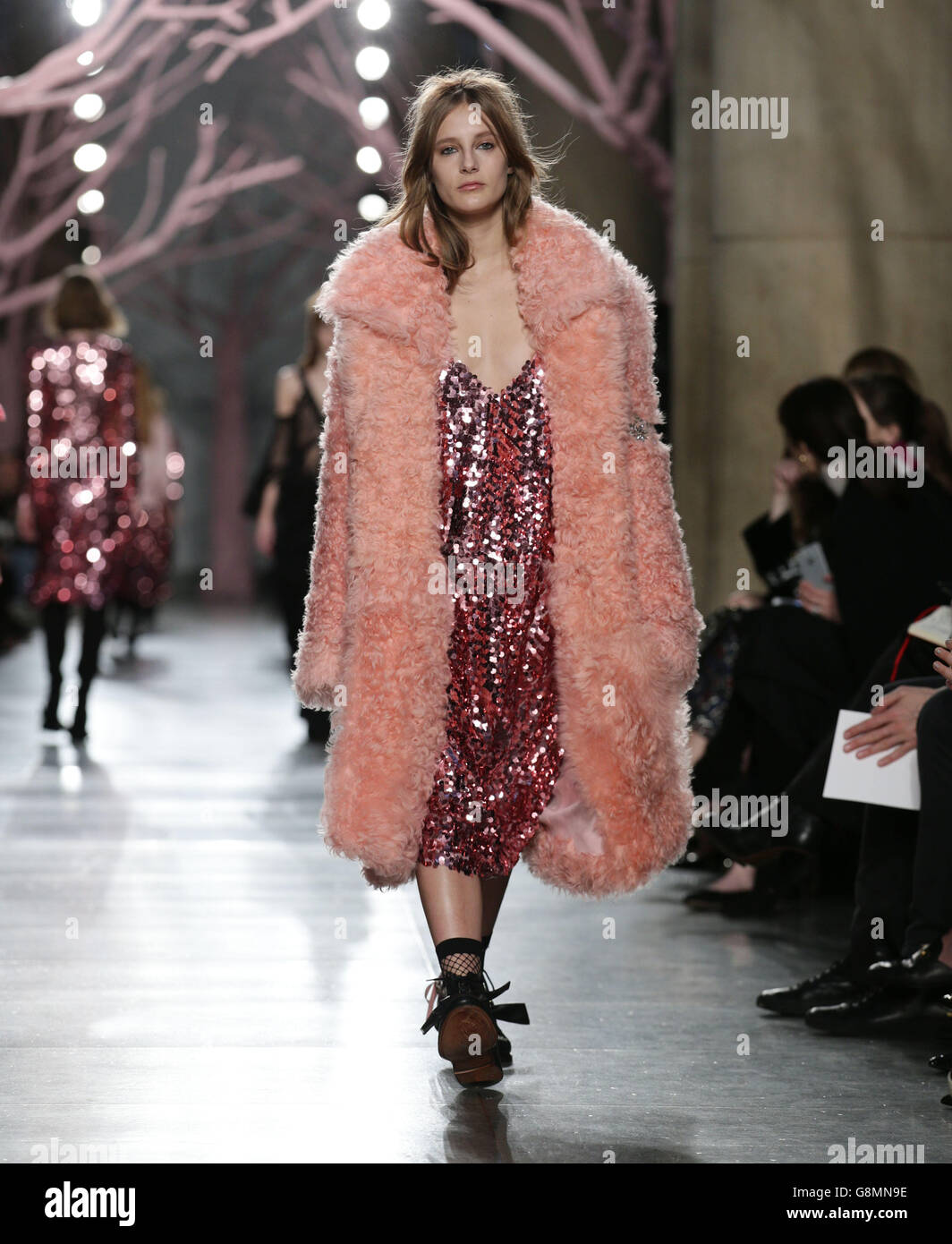 Models on the catwalk during the Preen by Thornton Bregazzi Autumn ...