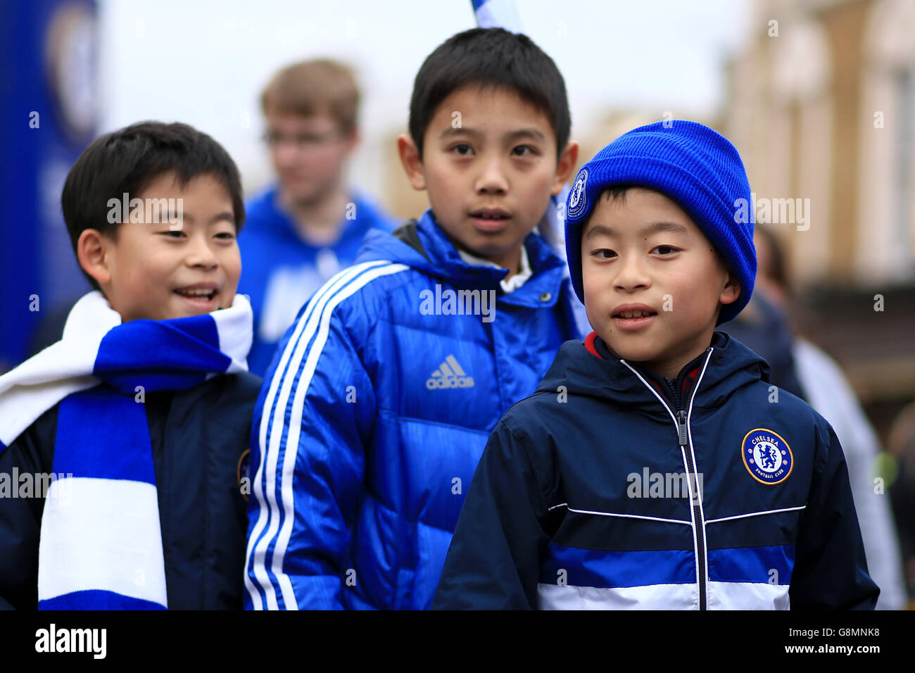 Young Chelsea fans outside the ground before the Emirates FA Cup, fifth ...