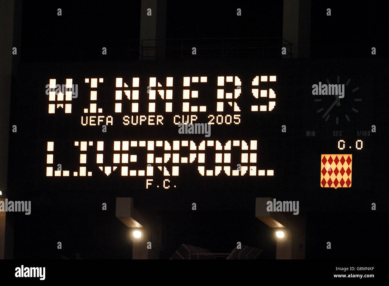 Scoreboard at stade louis ii hi-res stock photography and images - Alamy