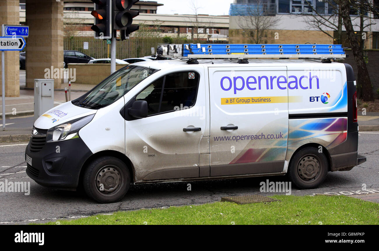 A bt openreach van in woking hi-res stock photography and images - Alamy
