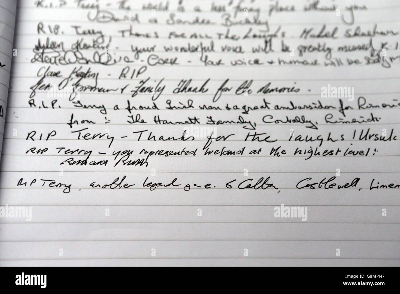 Sir Terry Wogan death Stock Photo - Alamy