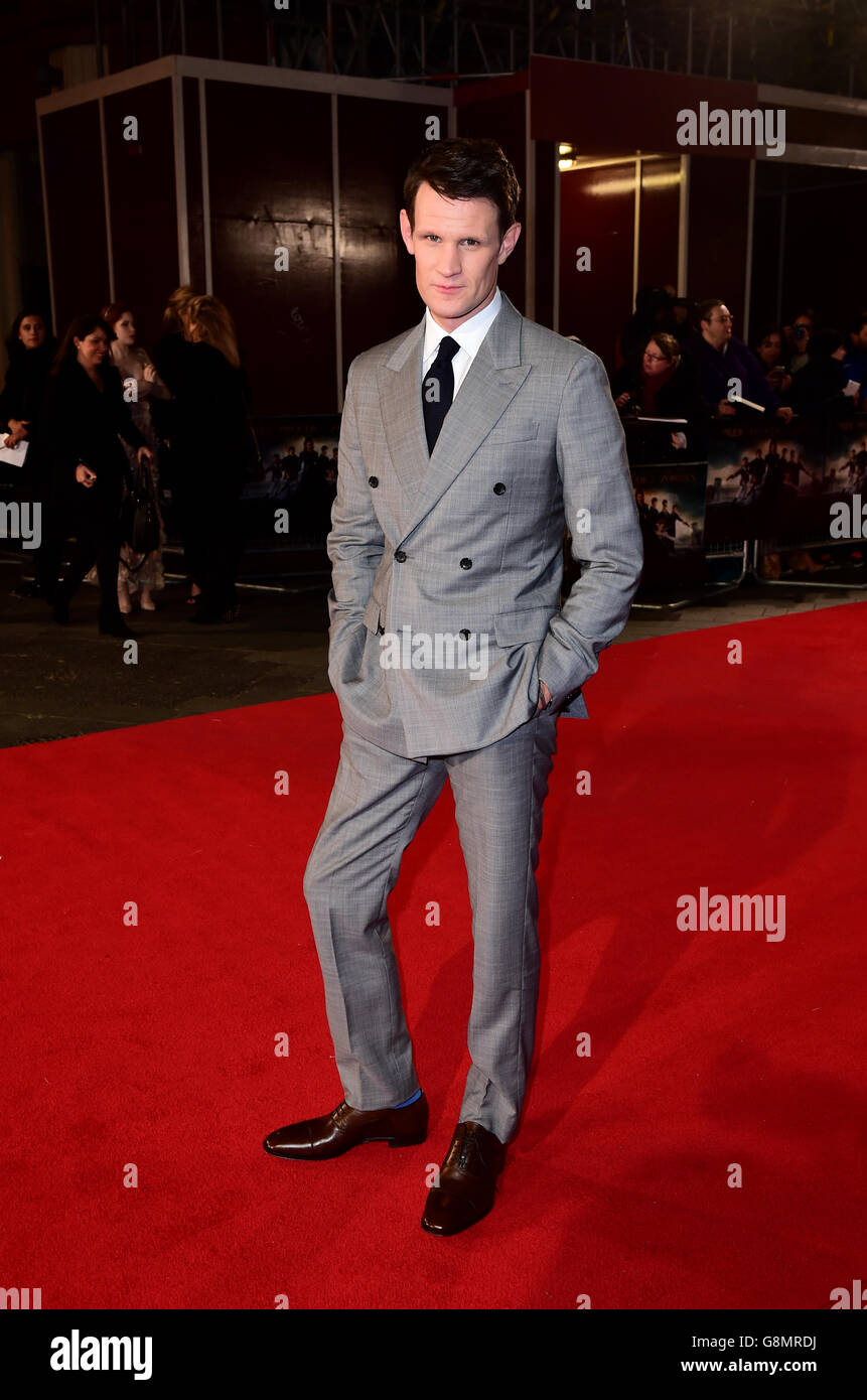 Matt Smith attending the European premiere of Pride and Prejudice and ...