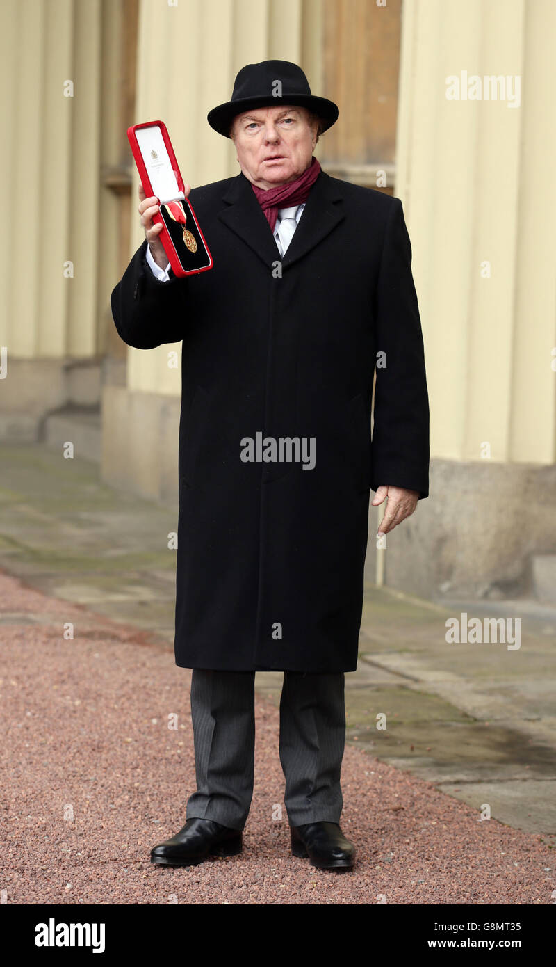 Singer, songwriter and musician Sir Van Morrison at Buckingham Palace ...