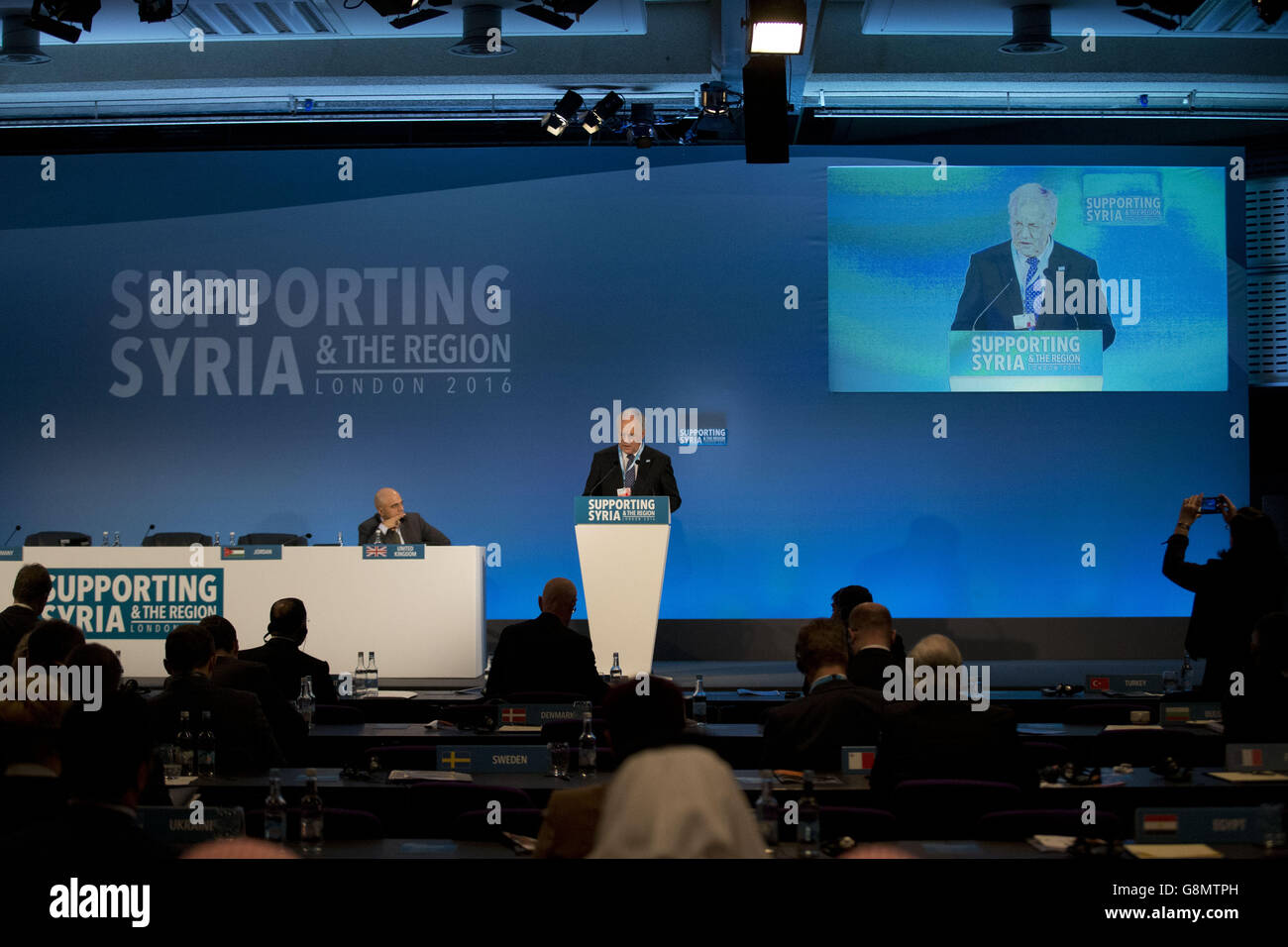 Swiss Federal President Johann Schneider-Ammann makes a pledge during ...