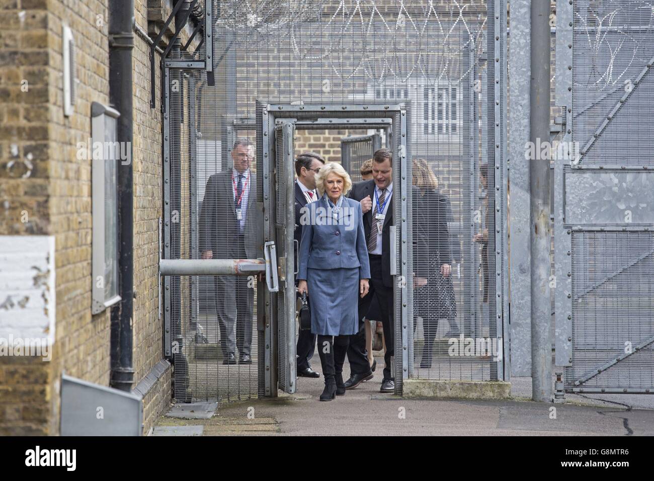 The Duchess of Cornwall during a visit to Brixton Prison, in south ...