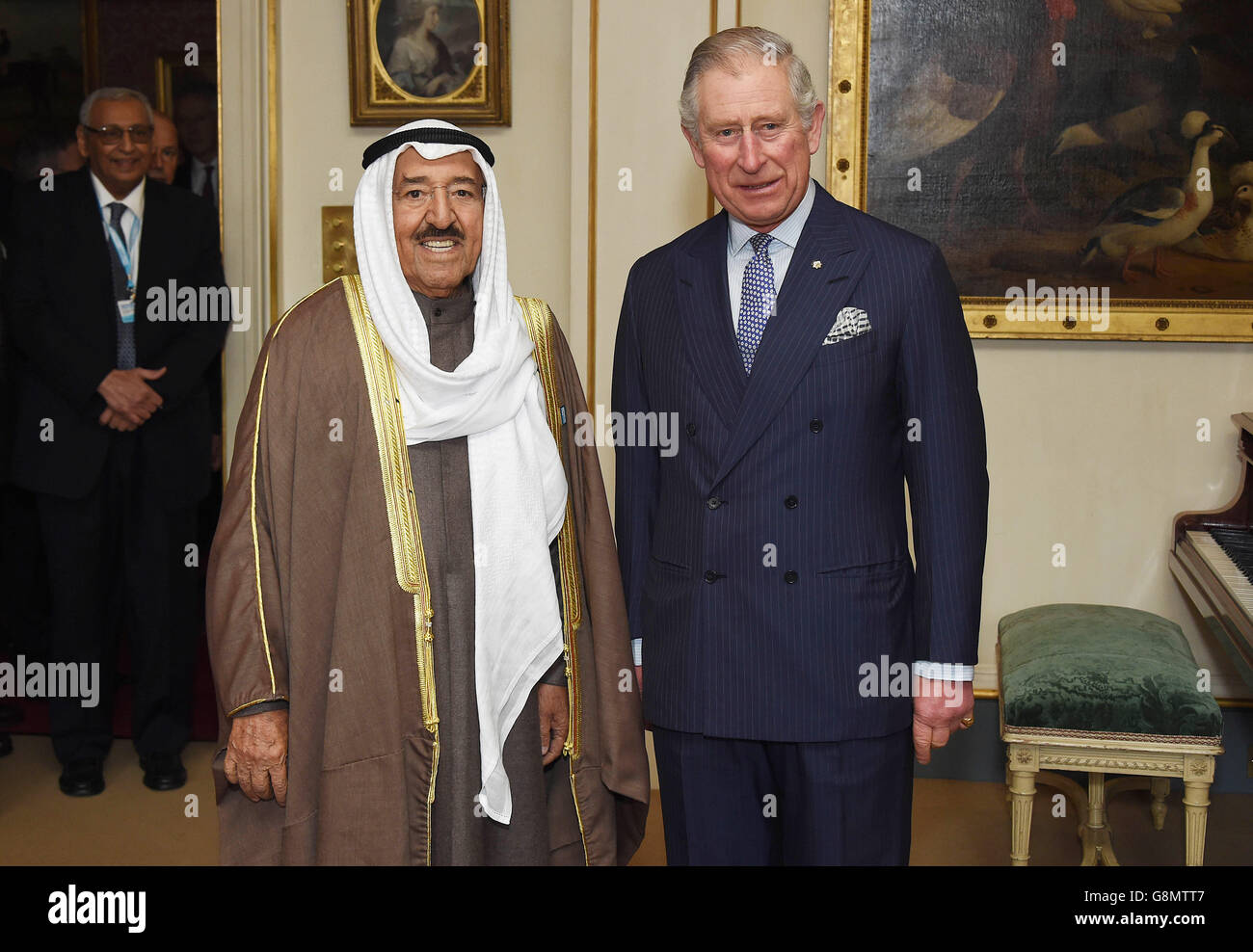 The Prince Of Wales (right) meets with The Emir of Kuwait Sheikh Sabah ...