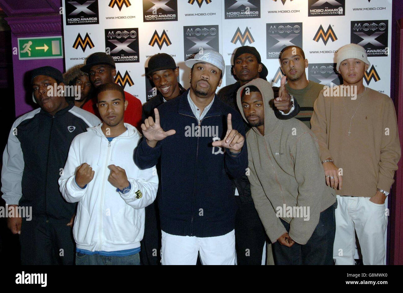 Roll Deep arrive at the 10th MOBO Awards 2005 nomination launch party ...