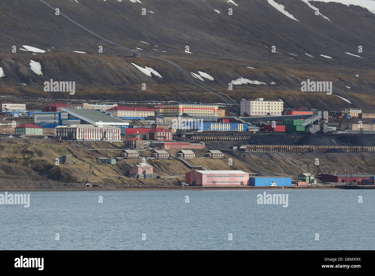 Barentsburg town Svalbard Stock Photo - Alamy