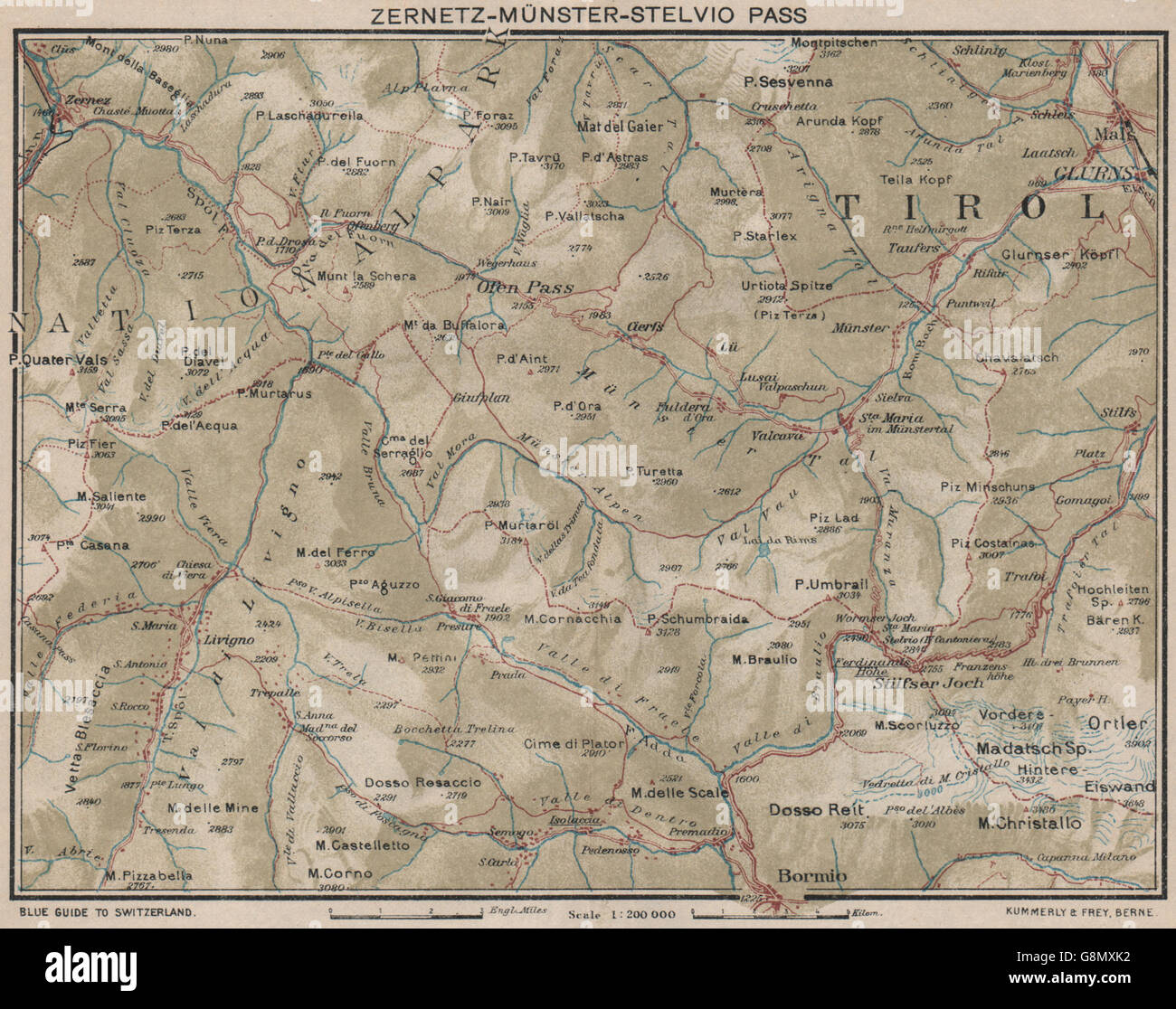 Stelvio map hi-res stock photography and images - Alamy