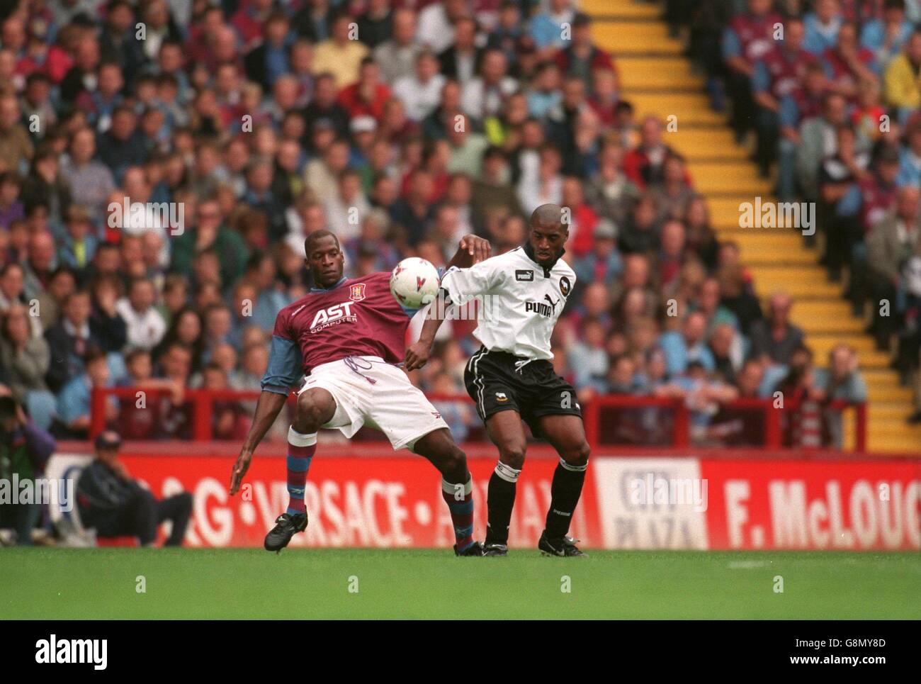 Ugo ehiogu of aston villa left battles with dean sturridge hi-res stock ...