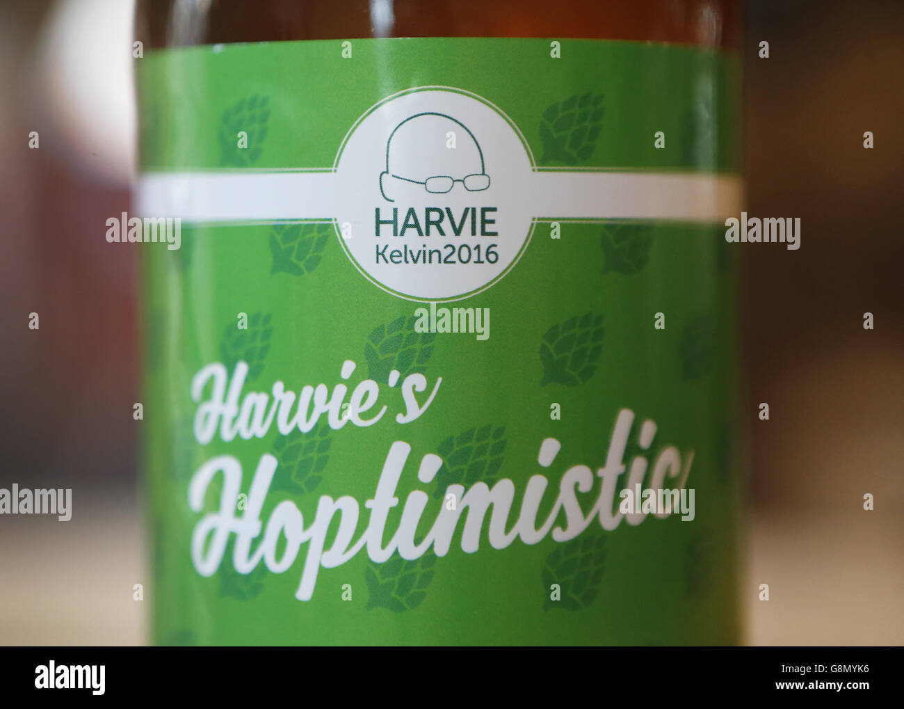 Patrick Harvie launches beer Stock Photo - Alamy