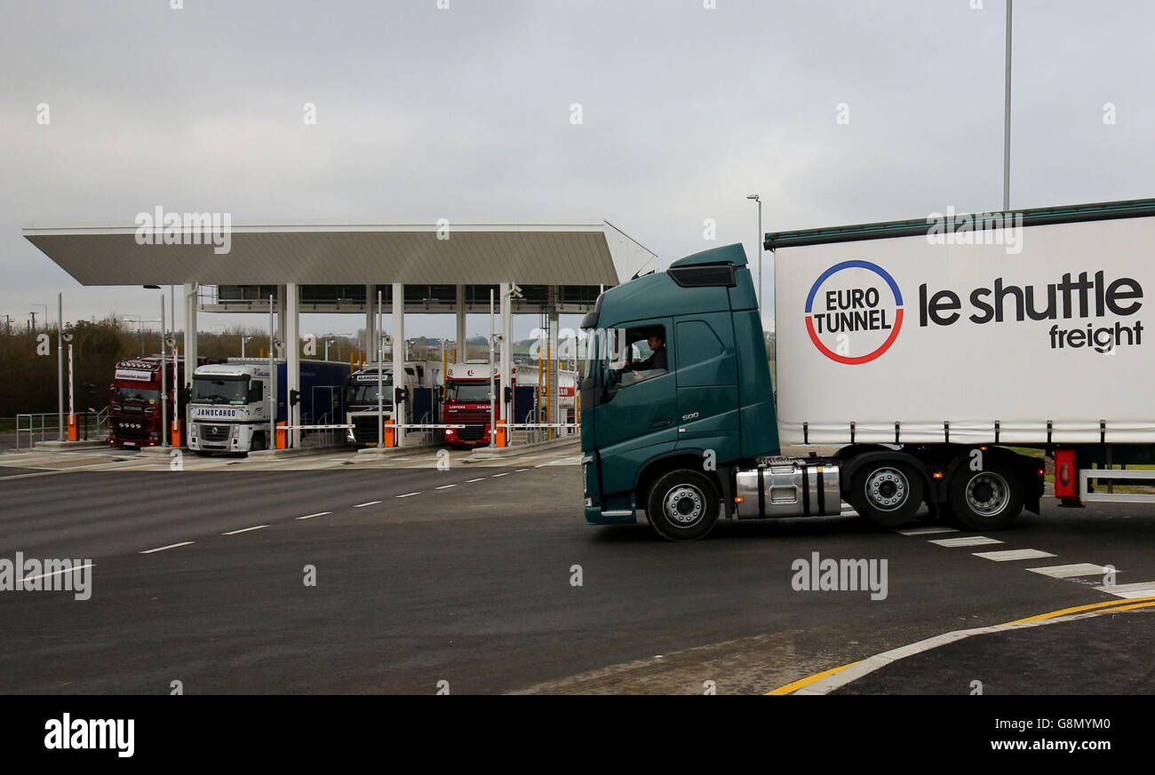 Eurotunnel freight terminal inauguration Stock Photo - Alamy