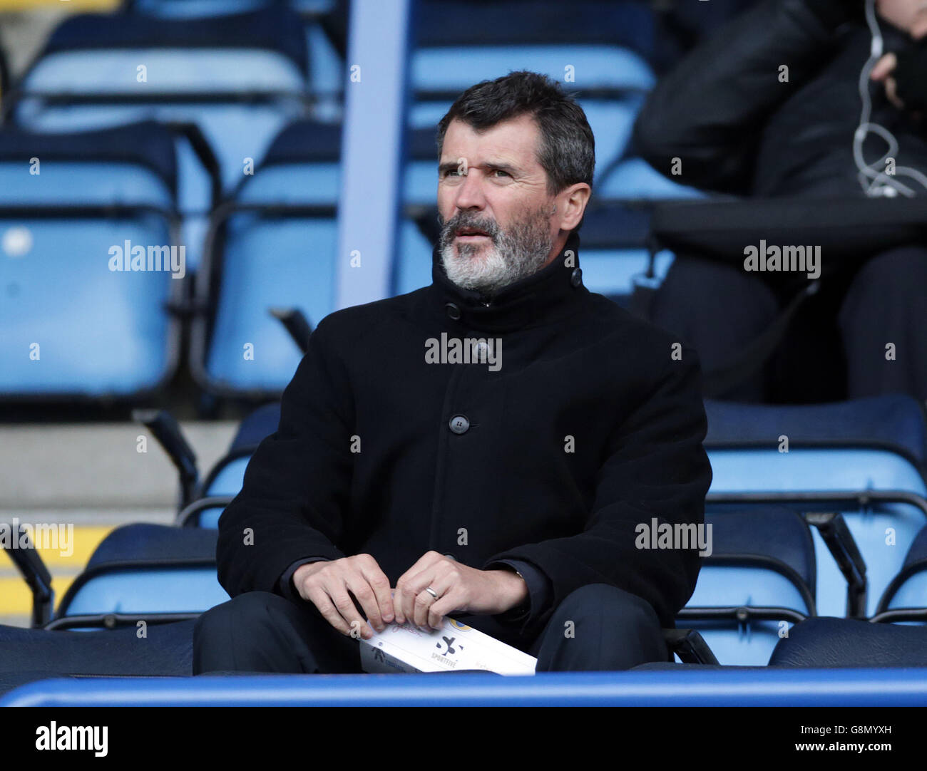 Roy keane watches game sky bet championship match ewood park hi-res ...