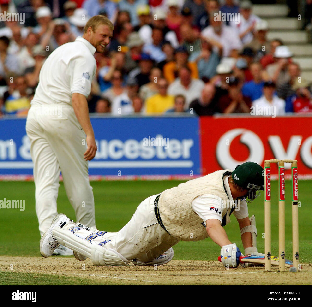 Brett lee and andrew flintoff 2005 hi-res stock photography and images ...