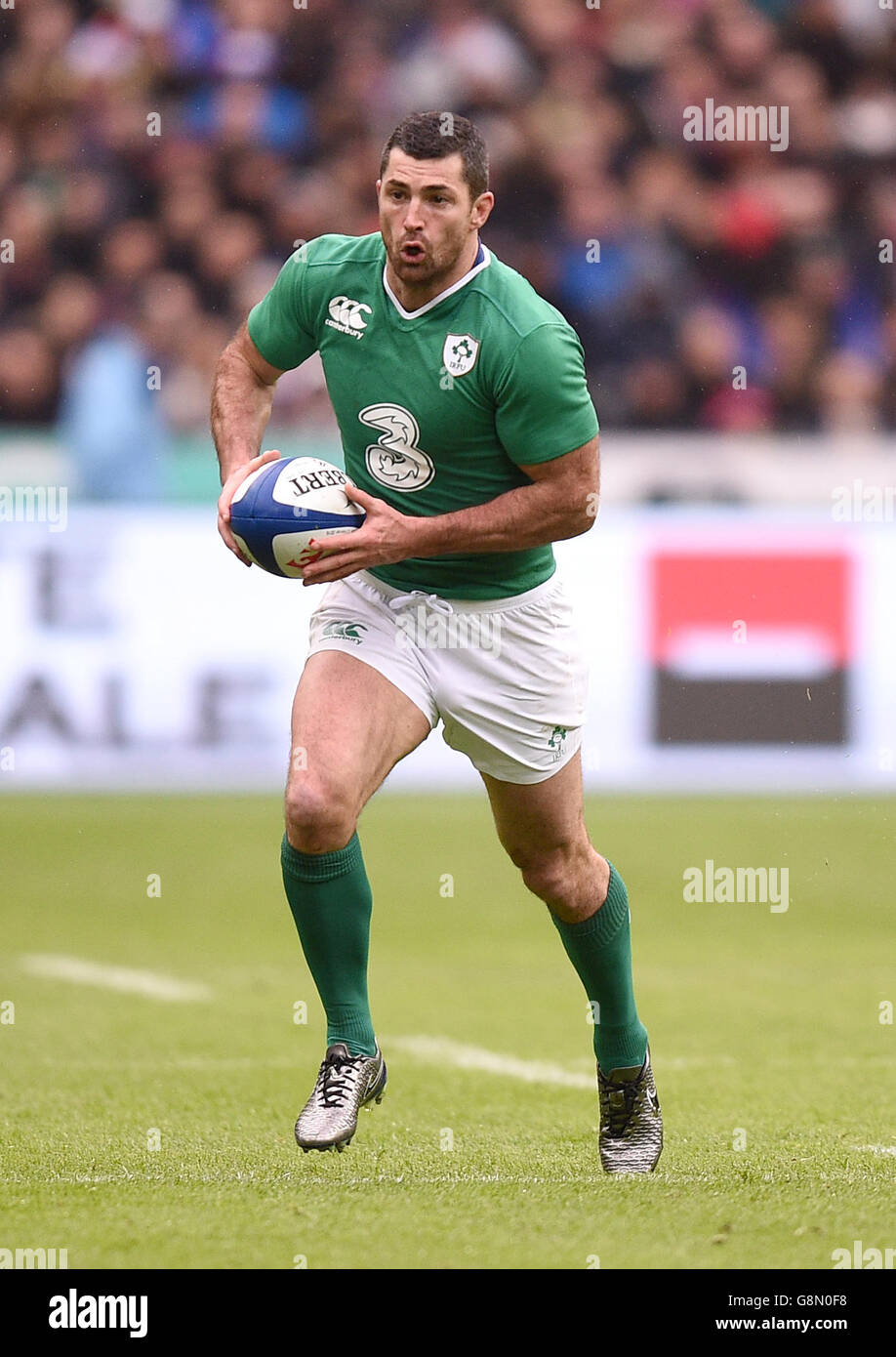 Irelands rob kearney rbs six nations match stade de france hi-res stock ...