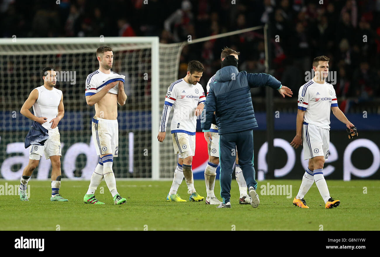 Chelseas pedro dejected after the uefa champions league hi-res stock ...