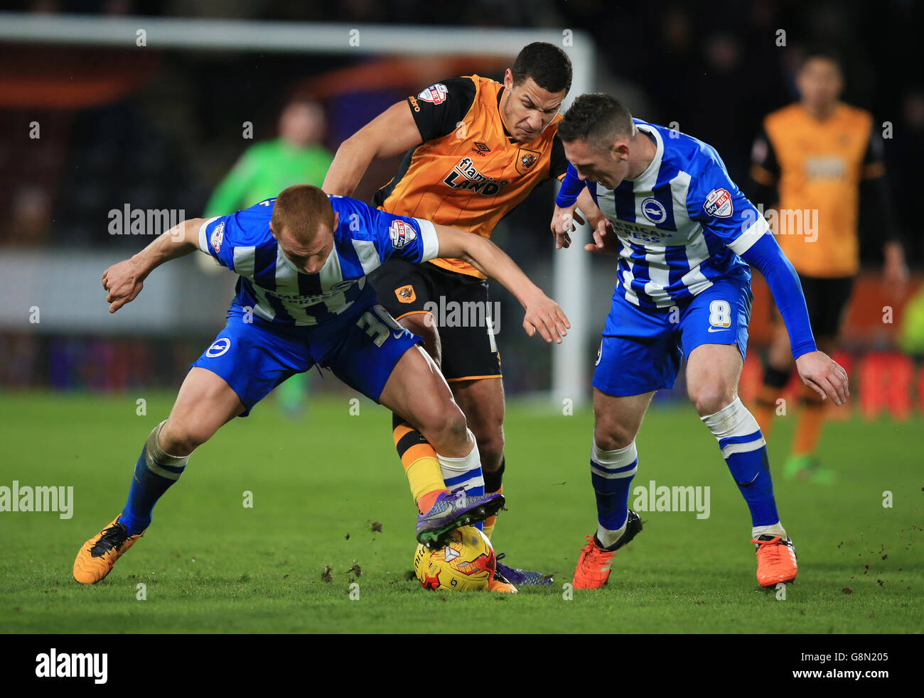 Hull citys jake livermore centre hi-res stock photography and images ...