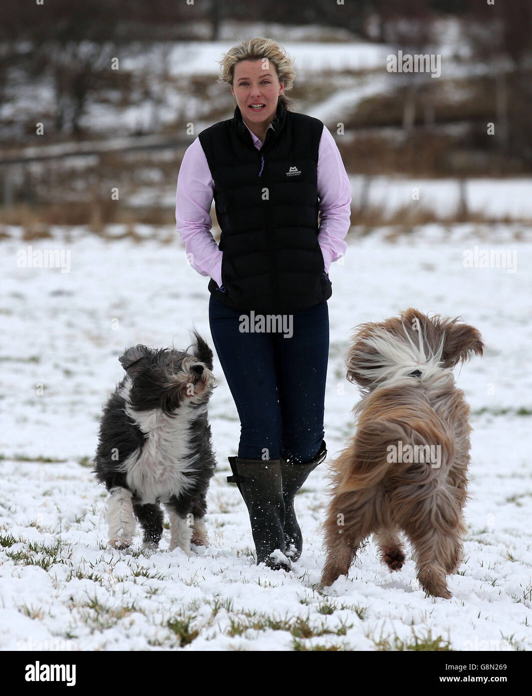 Professional dog walker Hilary Clinton from Carrbridge in the Highlands ...