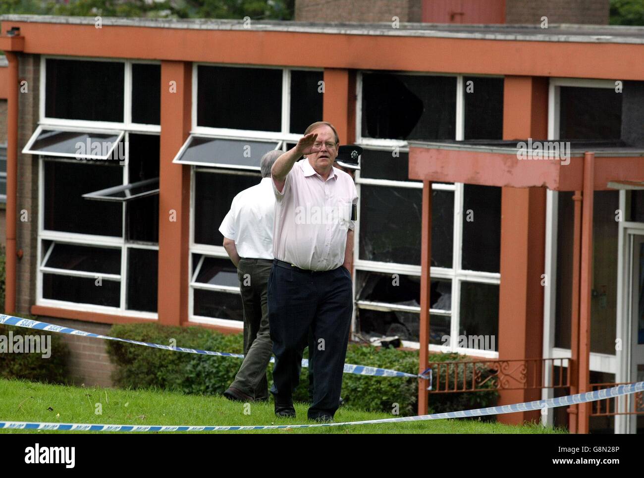 School Arson Attack Stock Photo - Alamy