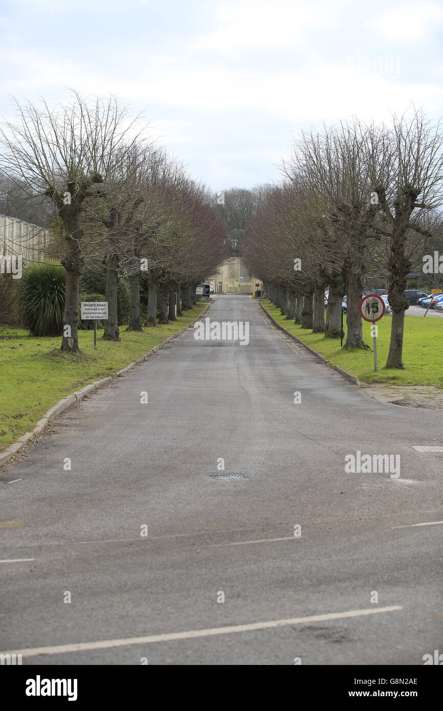 An exterior view of HMP Send, a Female Training Prison in Send, Surrey ...