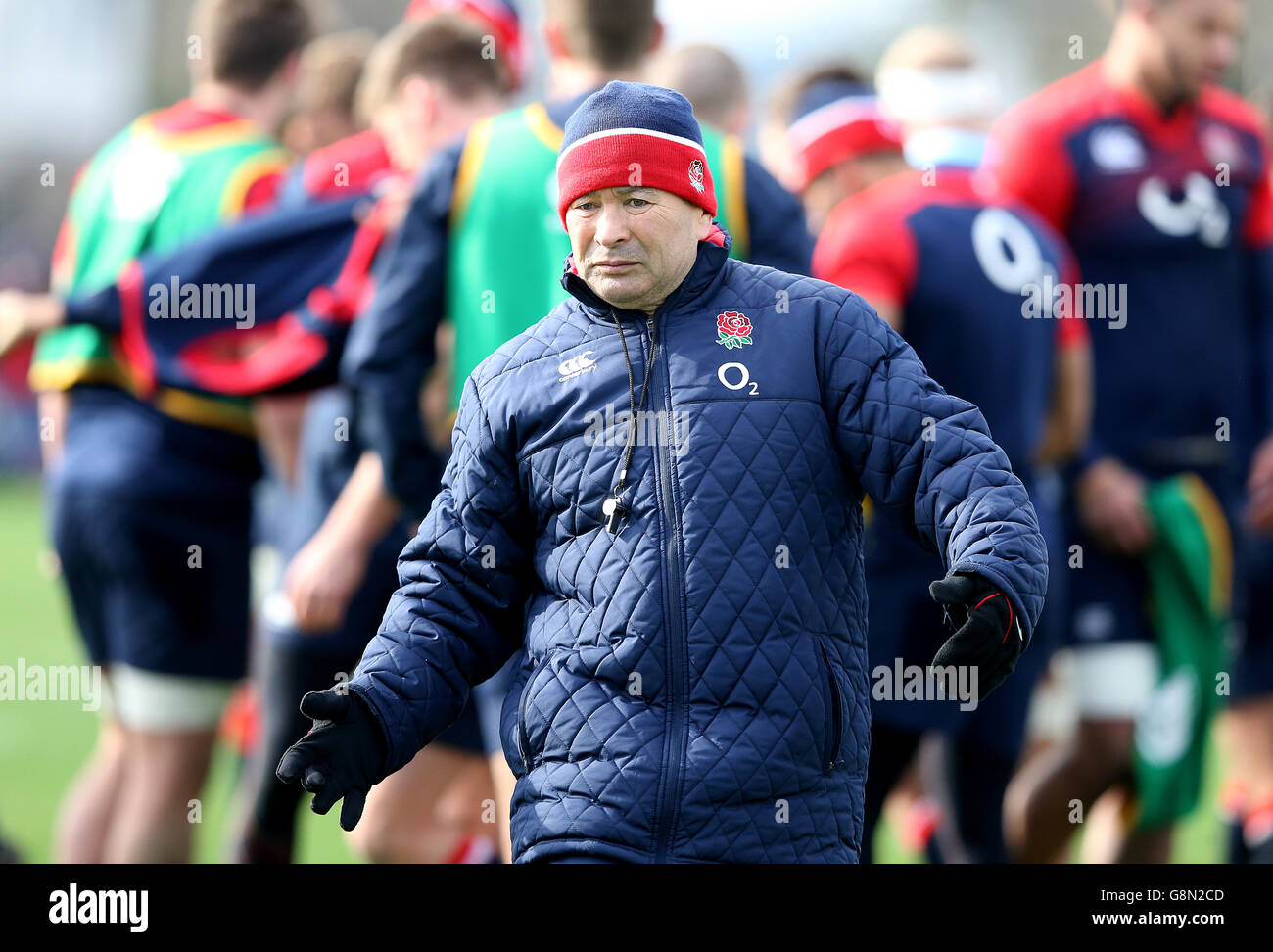 England Training Session - Latymer Upper School Playing Fields. England ...