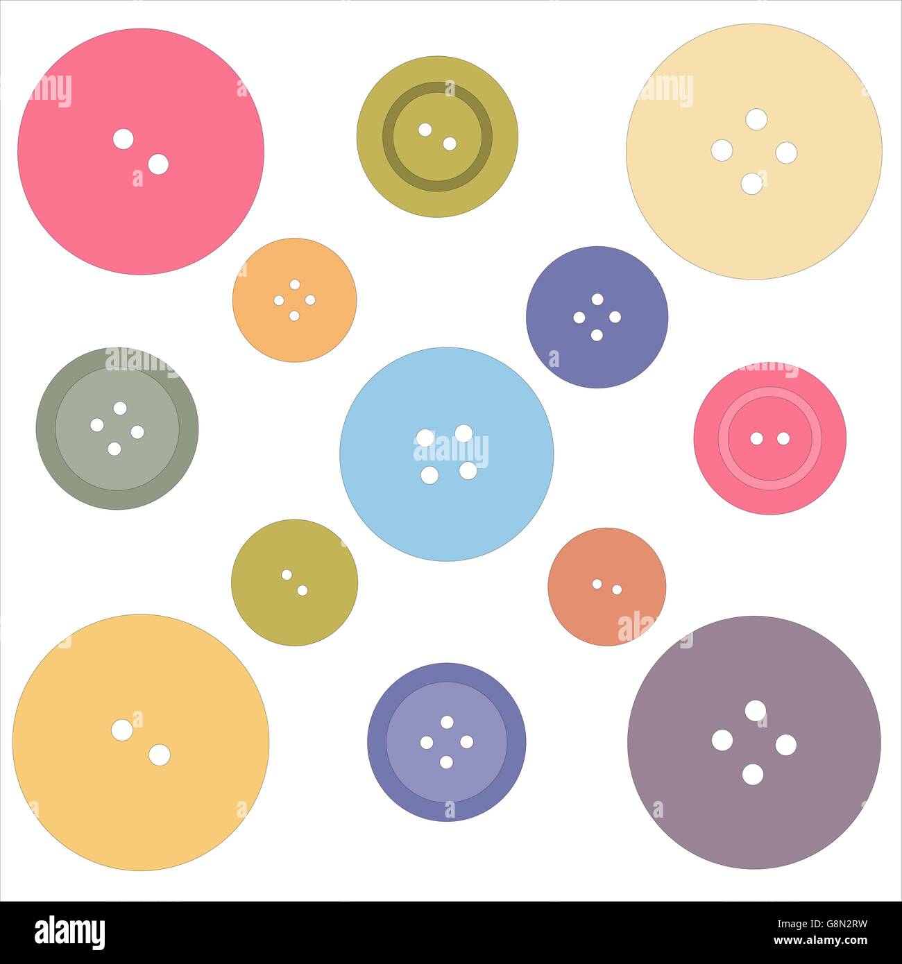 Nice picture with colored buttons Stock Vector Image & Art - Alamy