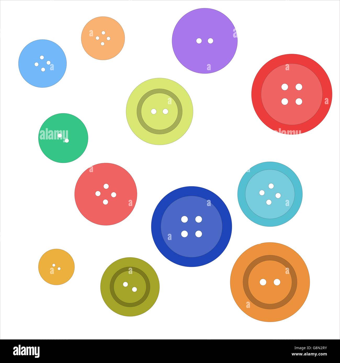 Nice picture with colored buttons Stock Vector Image & Art - Alamy