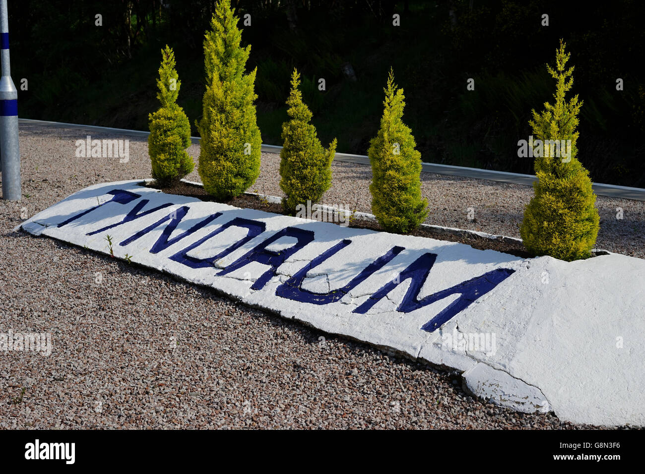 Upper Tyndrum rail station sign,Tyndrum,Crianlarich,Stirlingshire ...