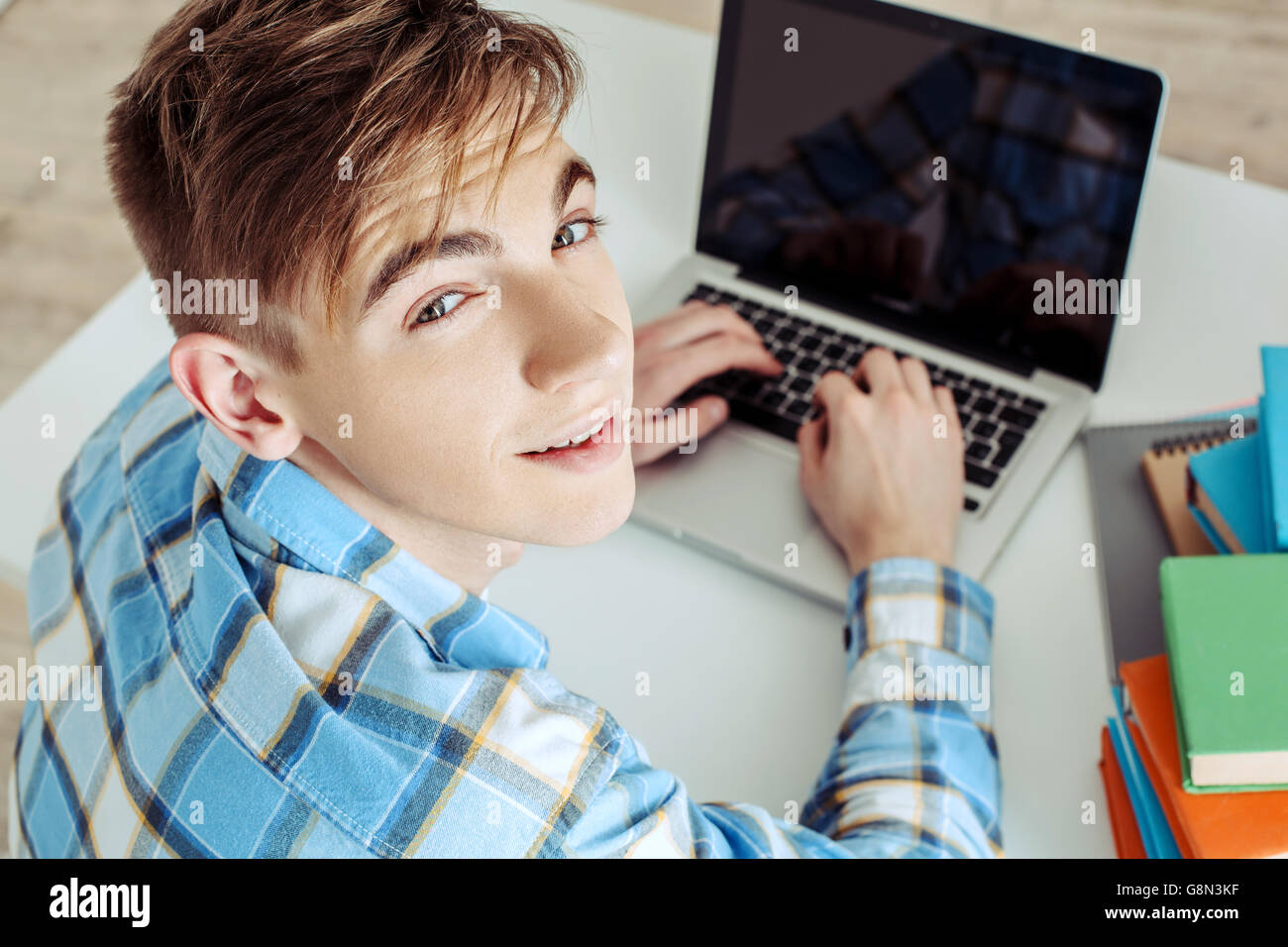 Problem youth computers young student hi-res stock photography and ...