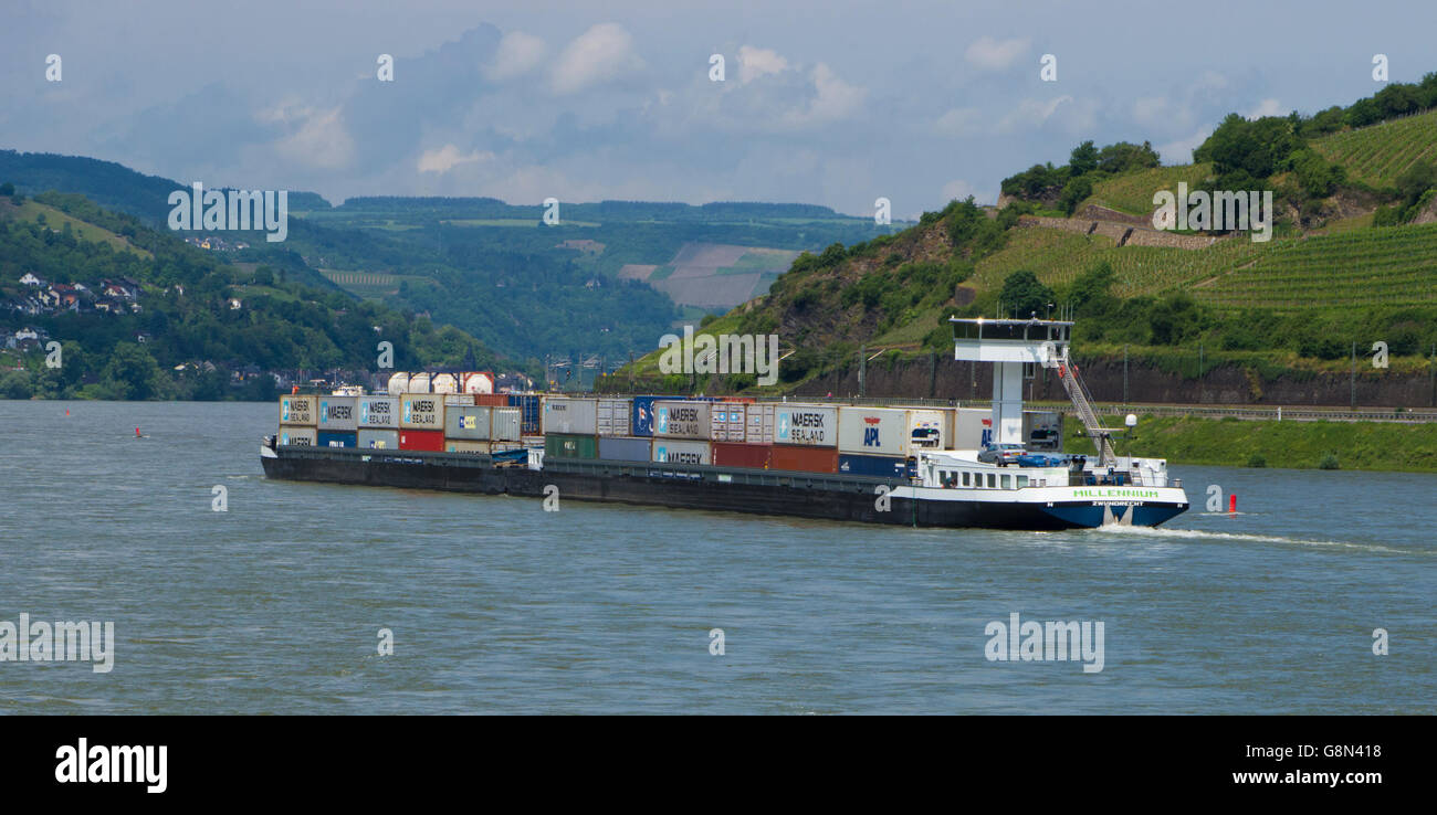 Rhine river barge hi-res stock photography and images - Alamy Rhine river barge hi-res stock photography and images - Alamy