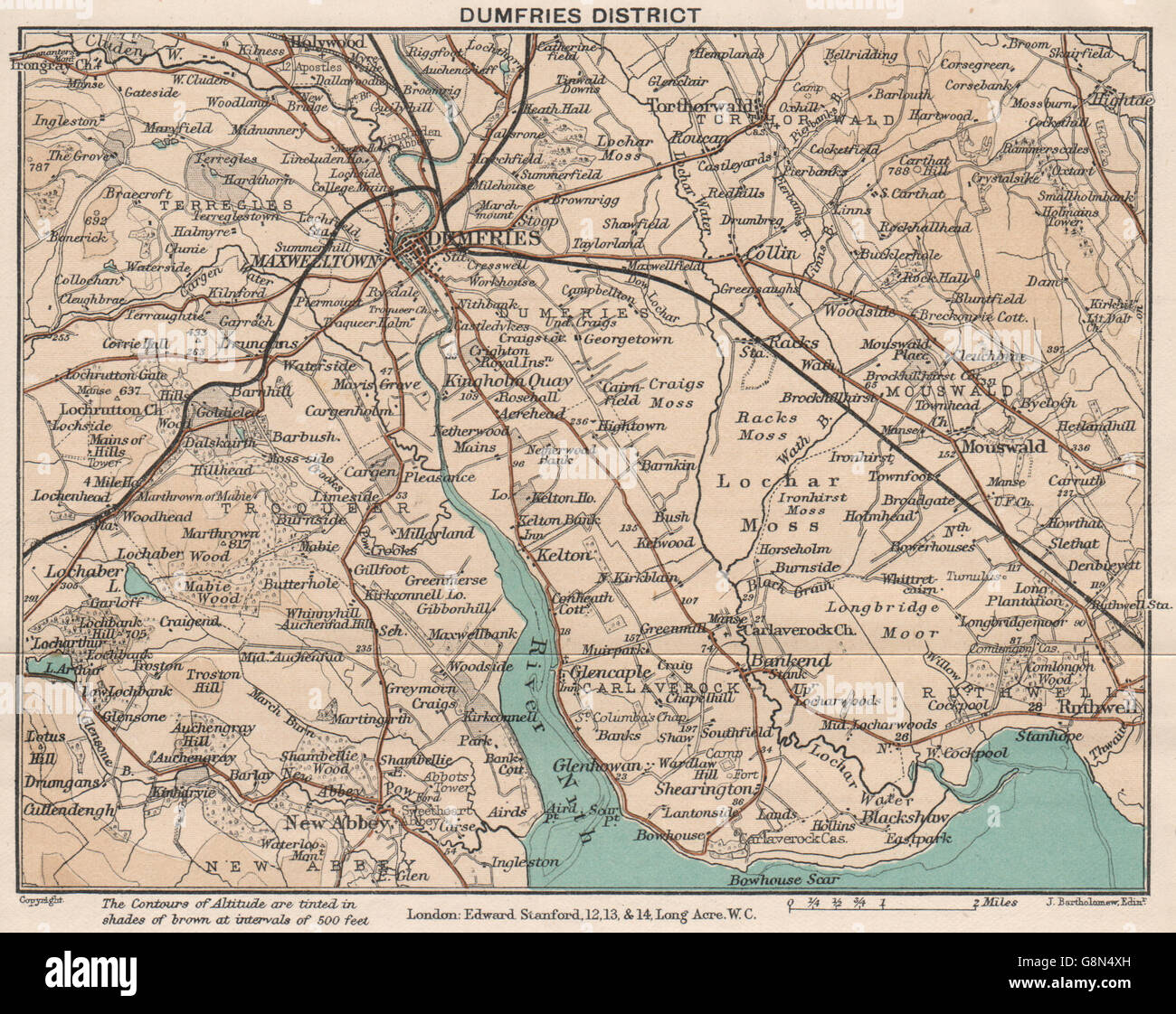 Stanford 1905 map of london hi-res stock photography and images - Alamy