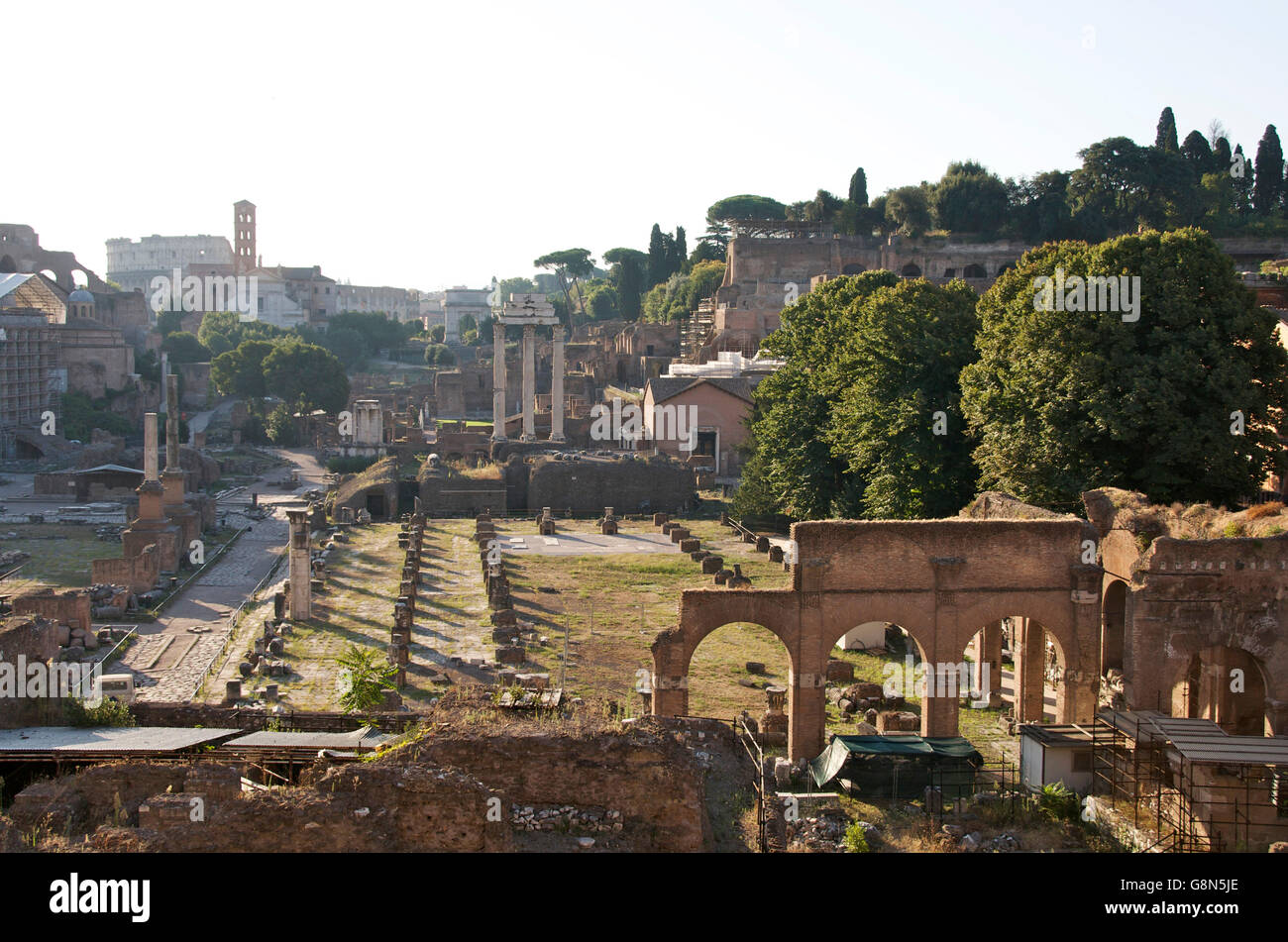Archaeological dig roman forum rome hi-res stock photography and images ...