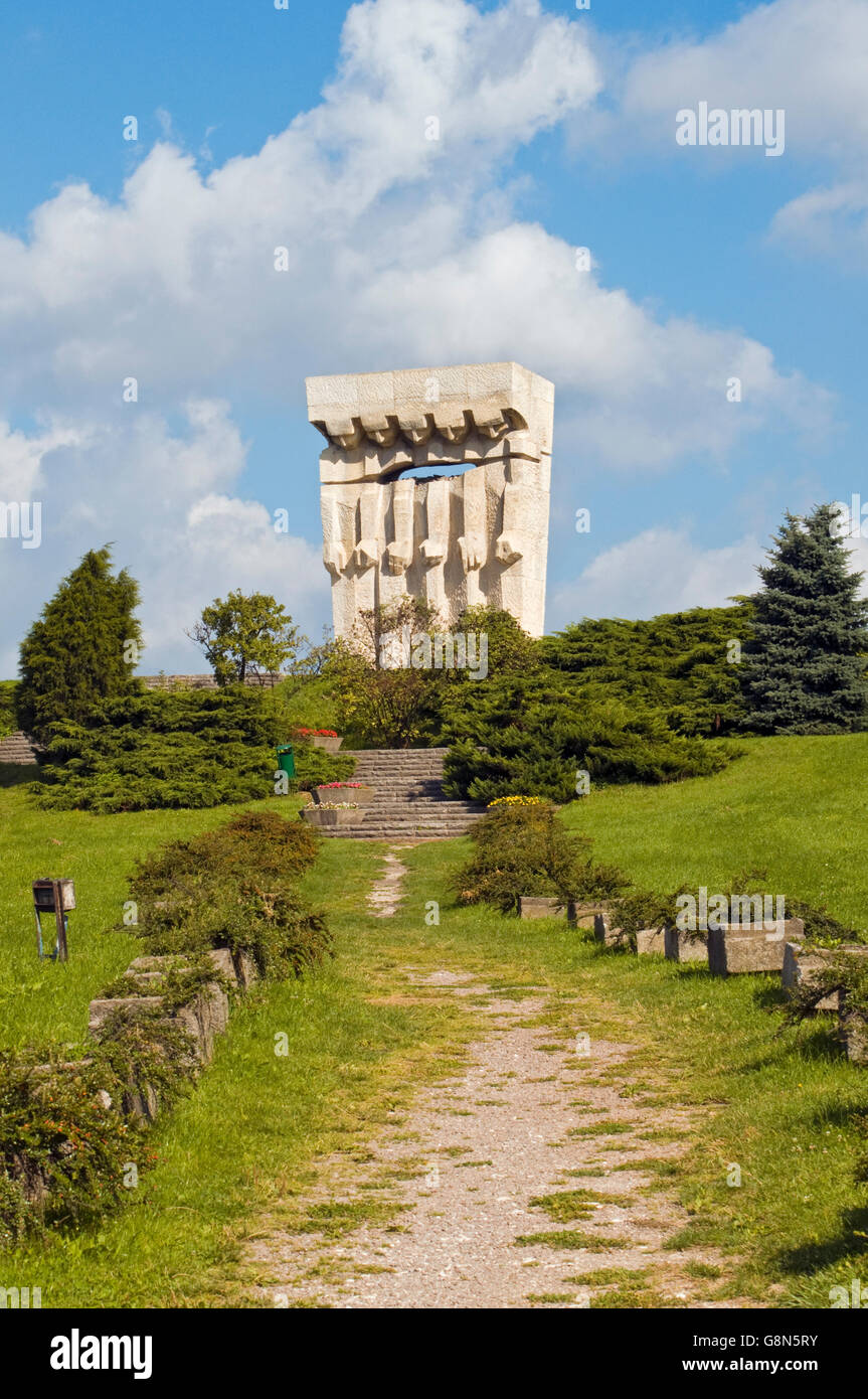 Plaszow labour concentration camp memorial hi-res stock photography and ...