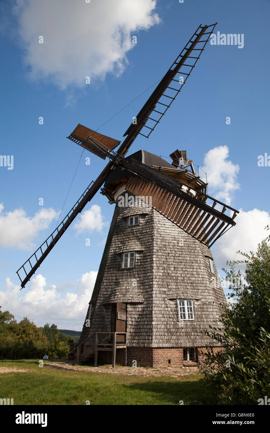 Hollaenderwindmuehle windmill in Benz, Usedom Island, Mecklenburg ...
