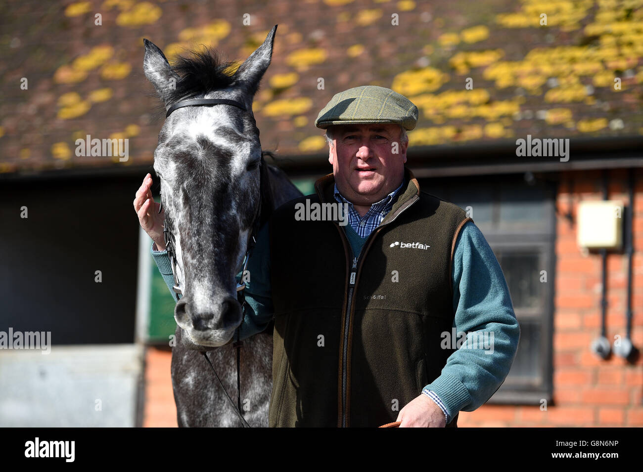 Paul Nicholls Stable Visit - Manor Farm Stables Stock Photo - Alamy