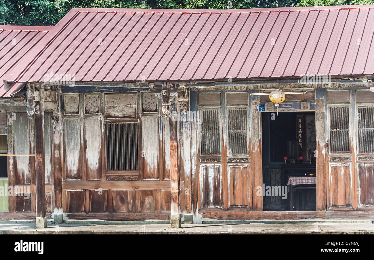 Traditional taiwanese brick villas close to Ershui, Taiwan Stock Photo ...