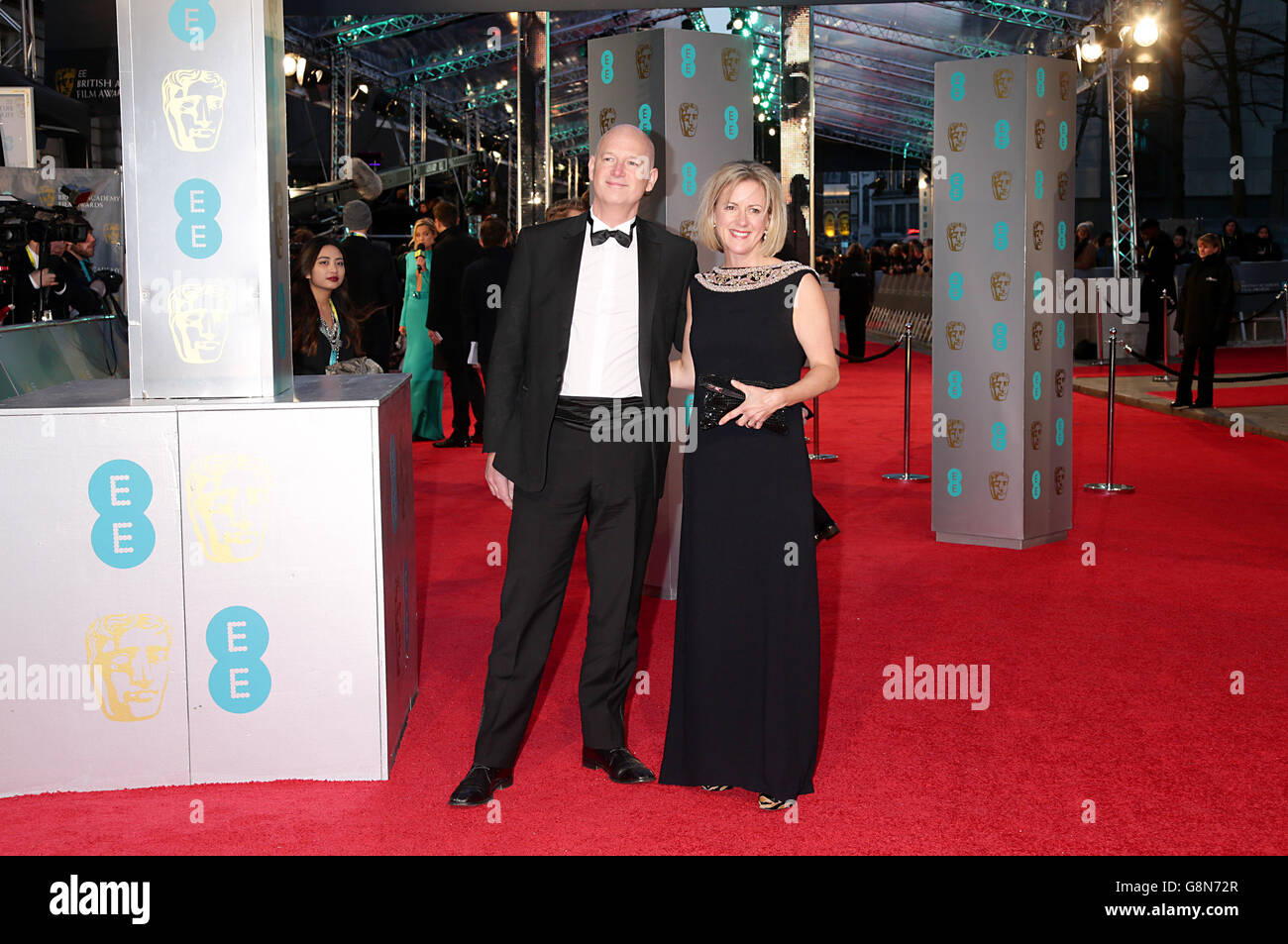 Charles Arthur and Jojo Moyes attending the EE British Academy Film ...