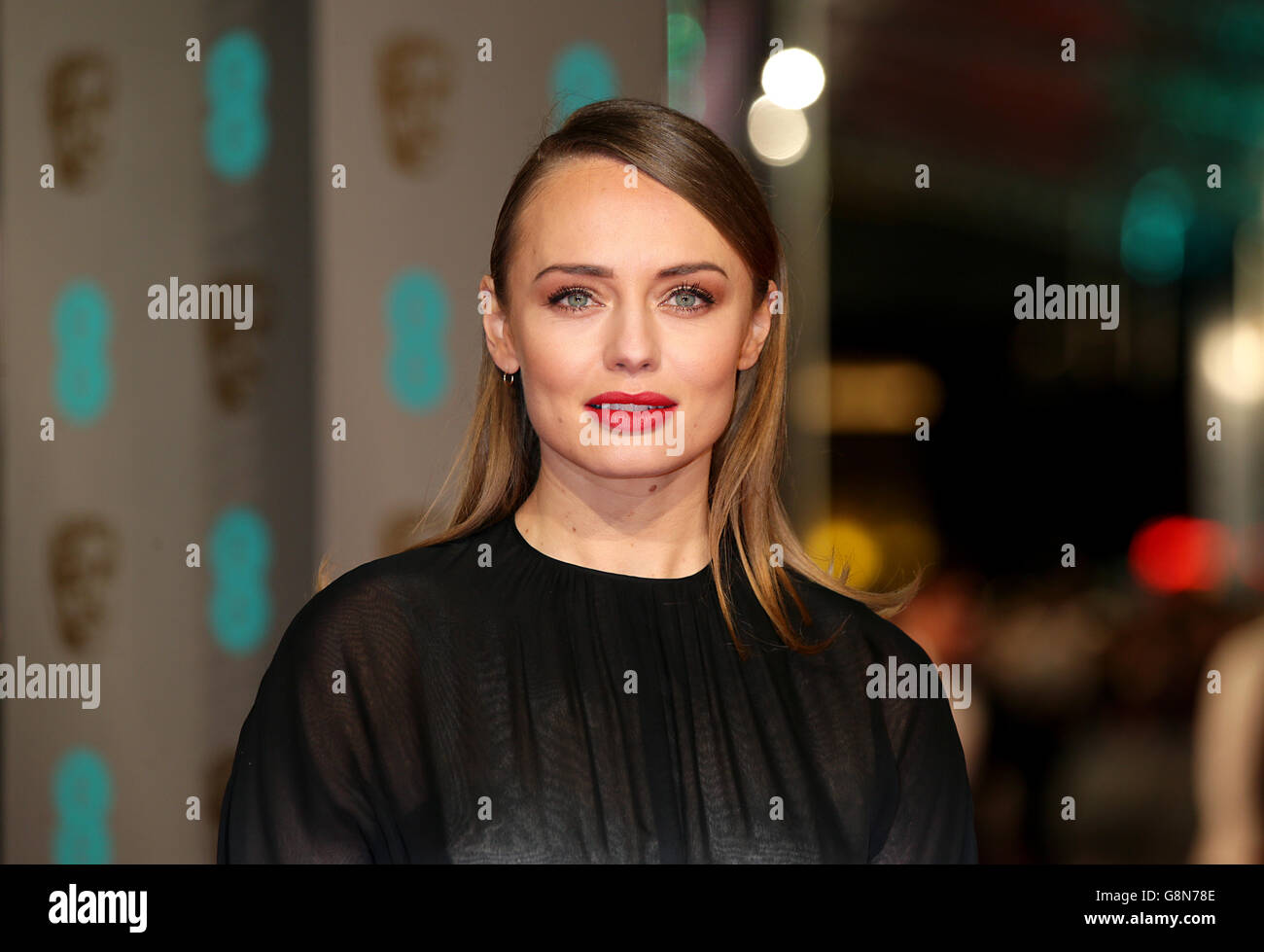 Laura Haddock attending the EE British Academy Film Awards at the Royal ...