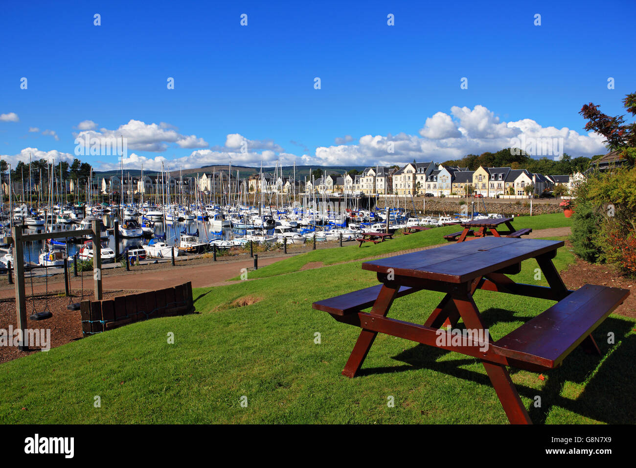 Kip Marina at Inverkip on the River Clyde near Greenock, Scotland Stock ...