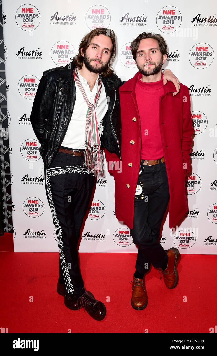 Timothy Walter and WIlliam Walter of The Family Rain attending the NME ...