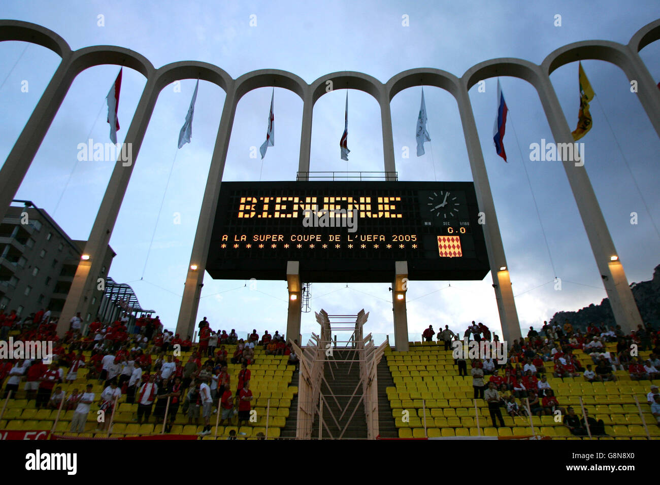 Scoreboard at stade louis ii hi-res stock photography and images - Alamy