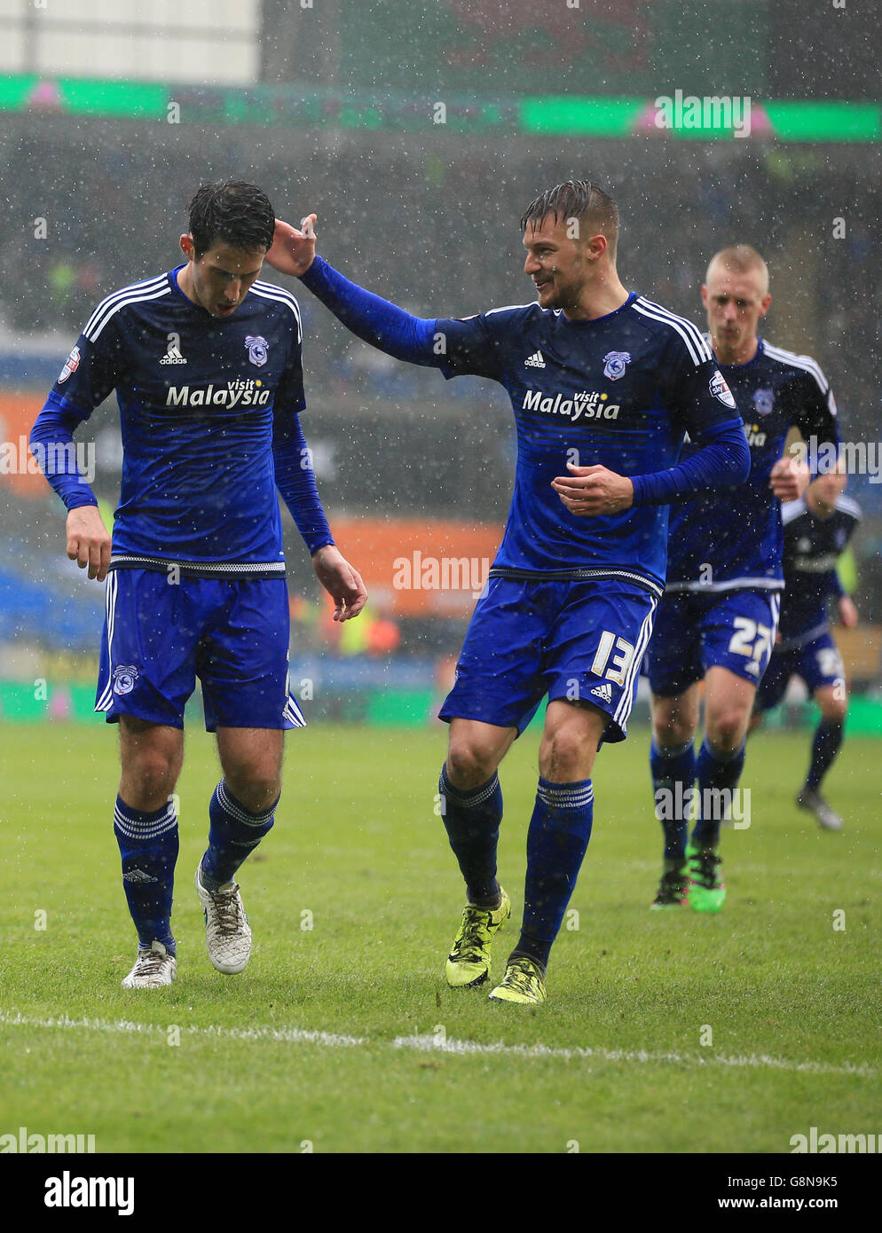 Cardiff's Peter Whittingham celebrates scoring his sides fourth goal ...