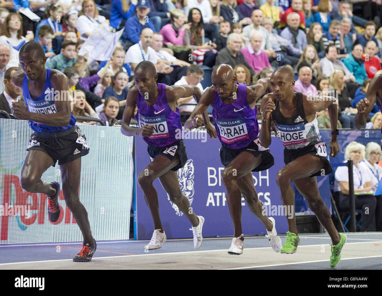 Glasgow Indoor Grand Prix - Emirates Arena Stock Photo - Alamy