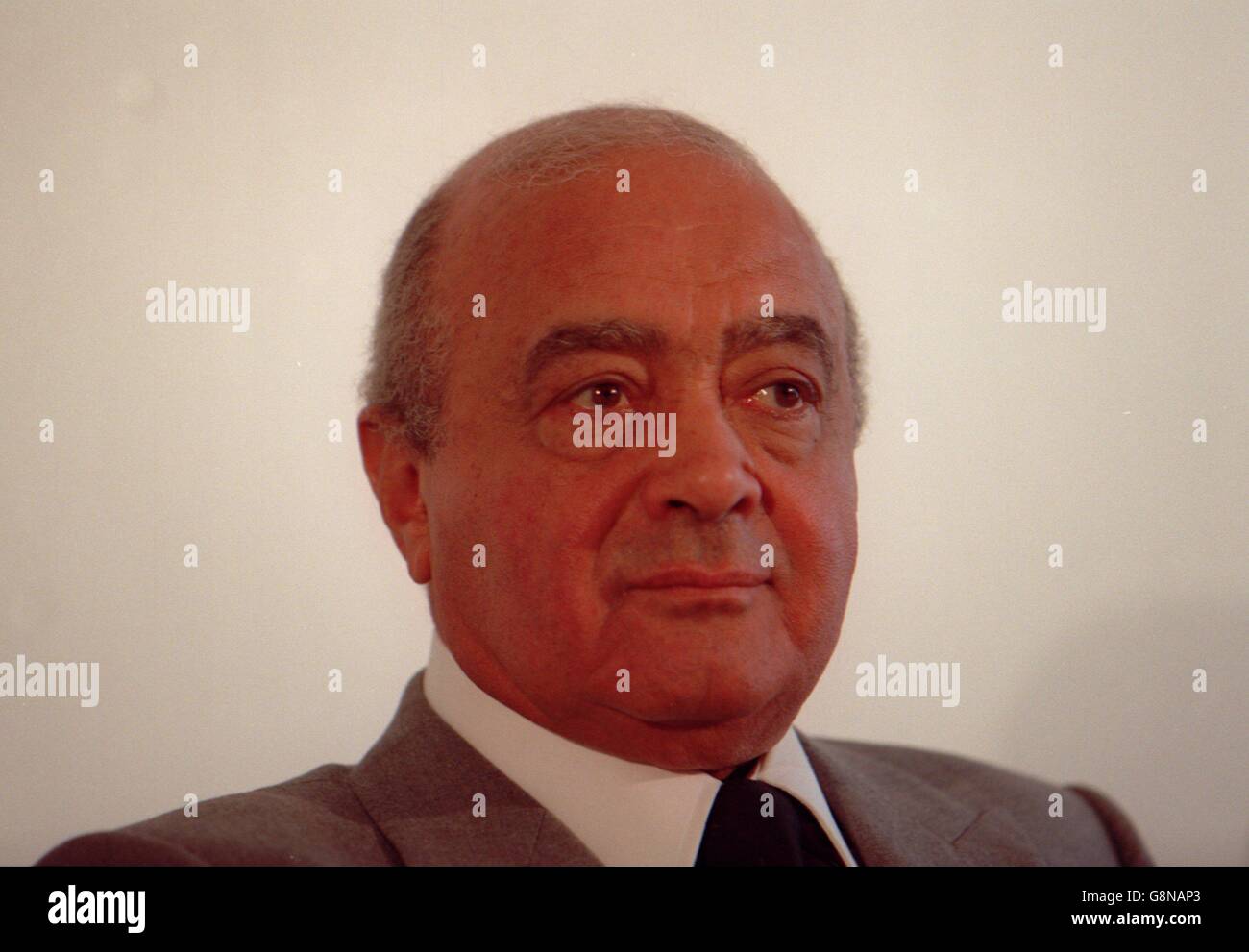 Soccer - New Management Team at Fulham. Mohammed Al Fayed, Fulham ...