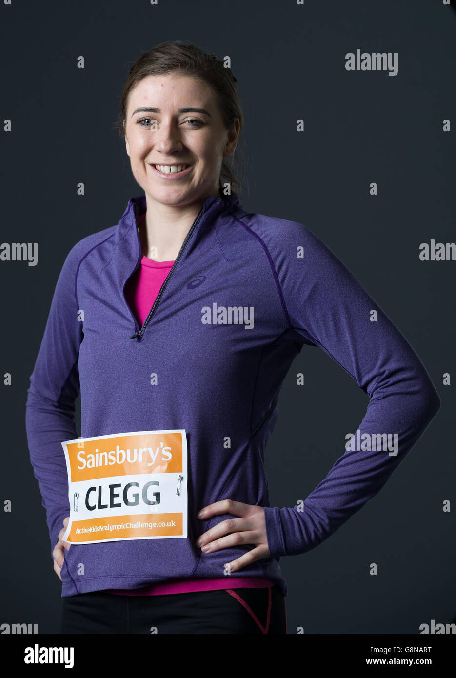 Libby Clegg during a visually impaired sprint masterclass to promote ...