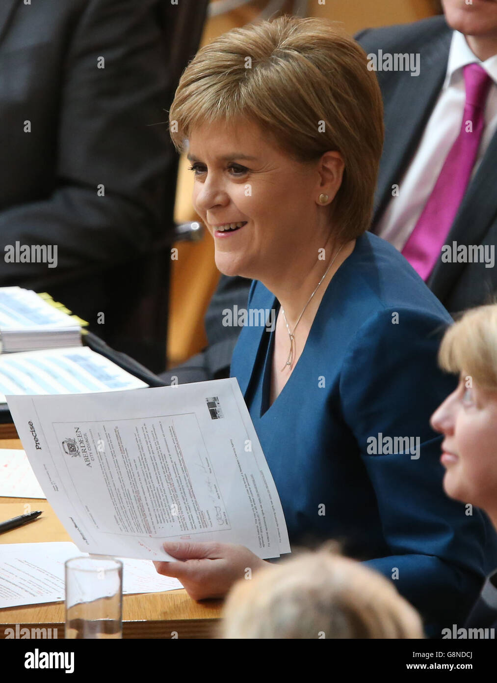 First Minister's Questions Stock Photo - Alamy