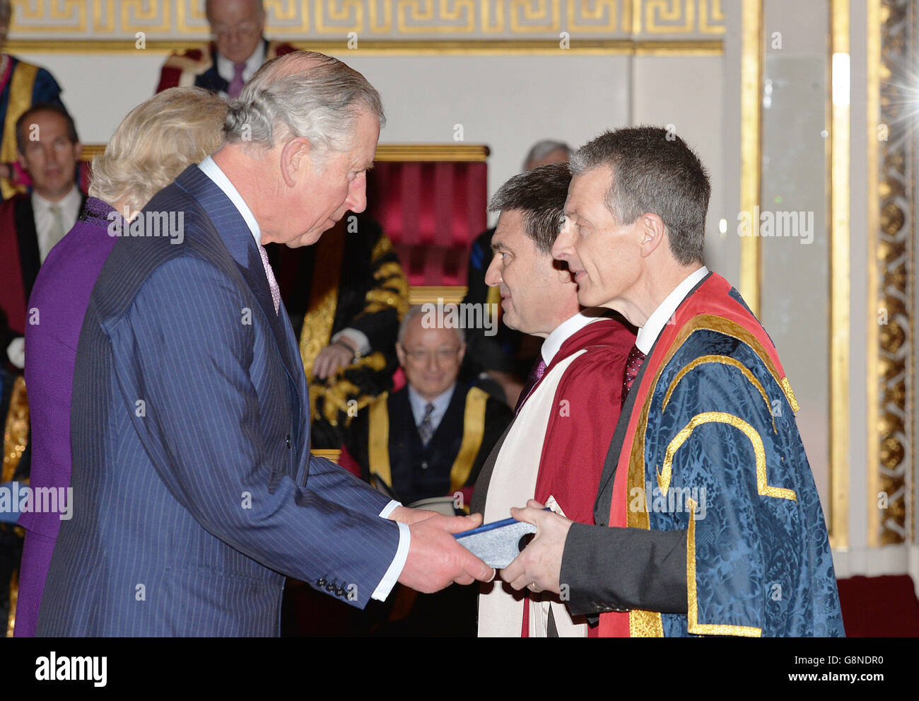 The Prince of Wales with Professor David Maguire of Greenwich ...